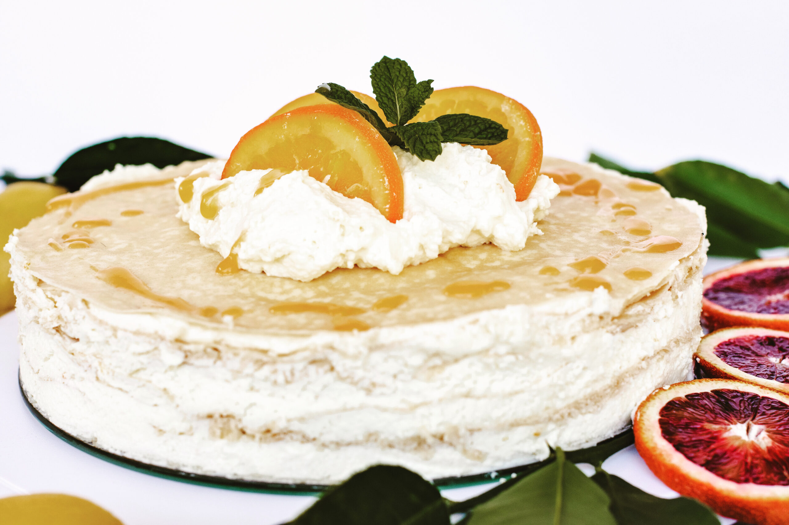 Winter Citrus Crepe Cake – Whisk In The Southern